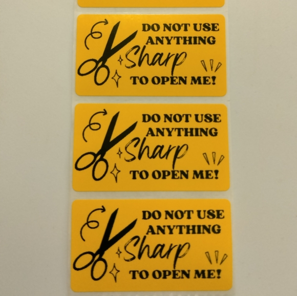 Office | 10 Caution Shipping Labels Thermal Packaging Stickers 225x125 ...